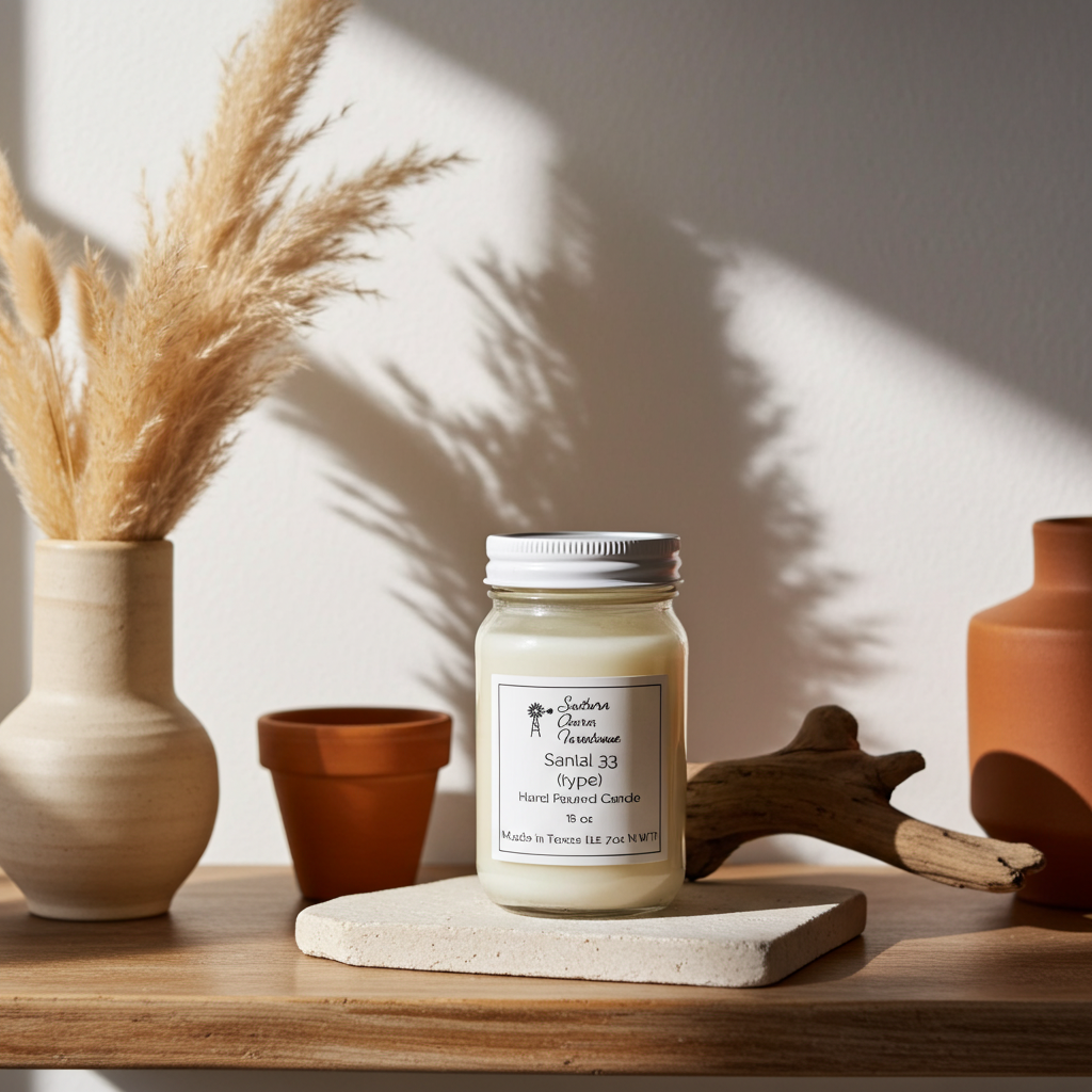 Santal 33 Candle/ Southern Charm Farmhouse